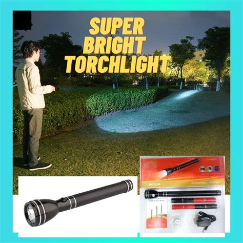 Japan Tech🇯🇵 Torchlight Rechargeable Led Heavy Duty Torchlight 2 Years Warranty Hot Sales