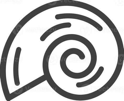 Nautilus Shell Illustration In Minimal Style 17182438 Png