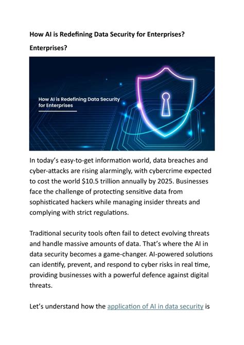 Ppt How Ai Is Redefining Data Security For Enterprises Powerpoint Presentation Id 13800698