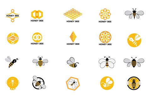 Bee Logo And Symbol Vector Graphic By Marsono · Creative Fabrica