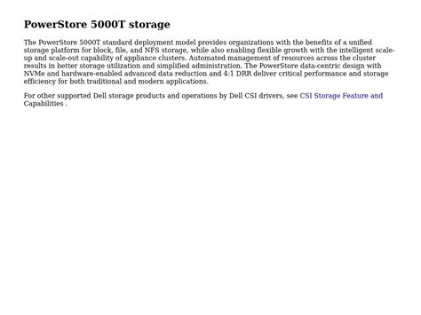 Dell Storage Options Design Guide—red Hat Openshift Container