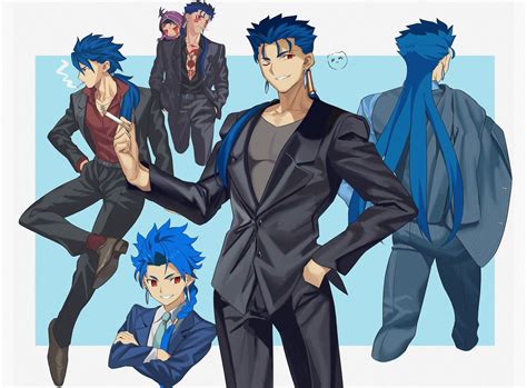 Cu Chulainn And Cu Chulainn Fate And More Drawn By Aora Danbooru