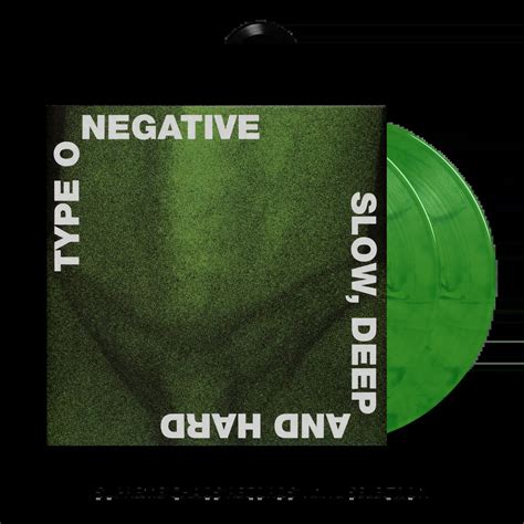Type O Negative · Slow Deep And Hard Greenblack Marbled 2lp Vinyl Record