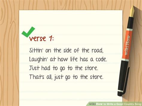 How To Write A Good Country Song Steps With Pictures