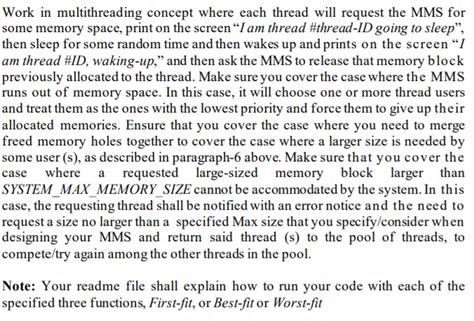in this assignment you will implement a memory