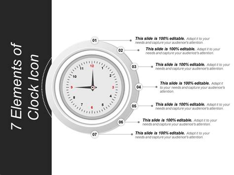 Elements Of Clock Icon Presentation Deck PowerPoint Slide Images PPT Design Templates