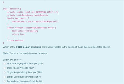 Solved Consider The Following Two Classes And One Interface Chegg
