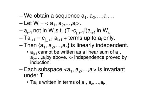 Ppt 64 Invariant Subspaces Powerpoint Presentation Free Download