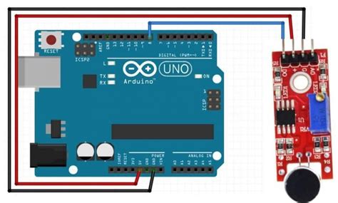 KY Microphone Sound Sensor Module With Arduino Control LED
