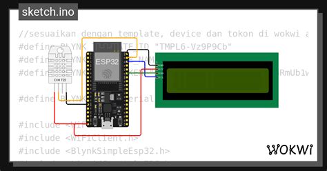 Esp32dht22lcd 16x2 I2cblynk Wokwi Esp32 Stm32 Arduino Simulator