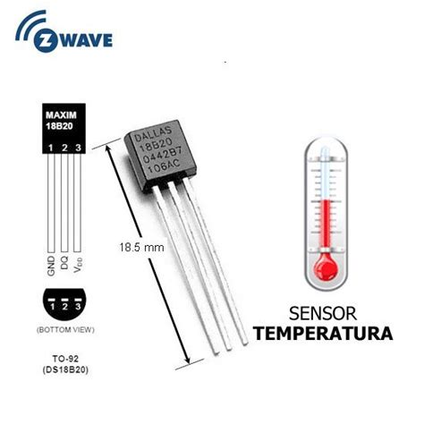 ds 1820 sensor temperatura ds18b20 1 wire pack 4 unid