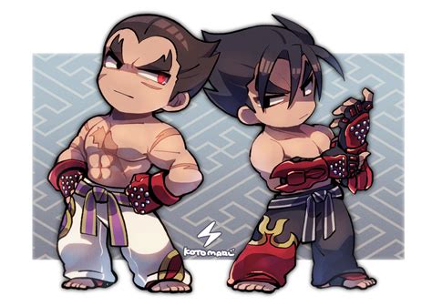 Kazama Jin And Mishima Kazuya Tekken Drawn By Kotorai Danbooru