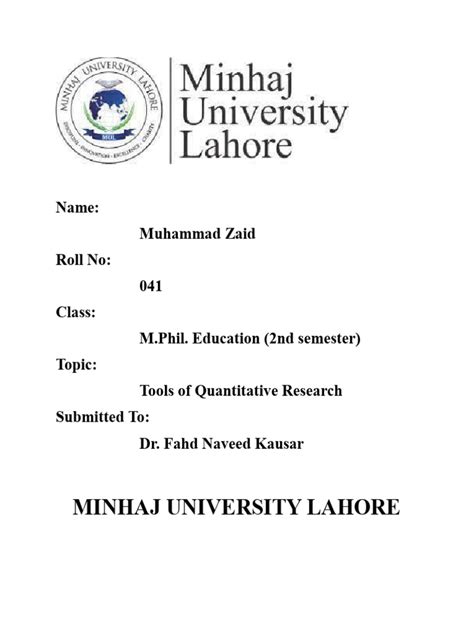 6 Tools Of Quantative Research Assignment 2 Pdf Quantitative Research Survey Methodology