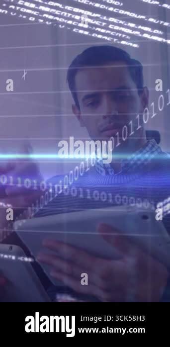 Animation Of Computer Language Trading Board Graphs Binary Codes Diverse Coworkers Sharing