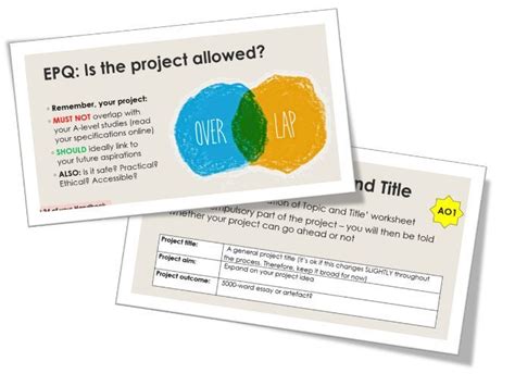 Project Proposal Extended Project Qualification EPQ H OCR Teaching Resources
