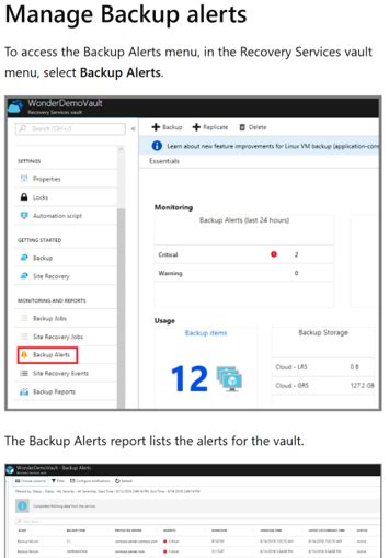 Manage Azure Recovery Services Vaults And Servers Azure Backup