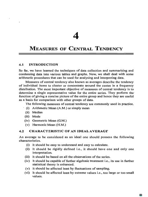 Basic Statistics Central Tendency Pdf