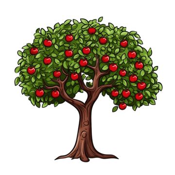 Cute Apple Tree Drawing Apple Fruit Tree Orchard PNG Transparent Image And Clipart For Free