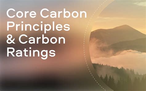The Role Of Core Carbon Principles And Carbon Credit Ratings