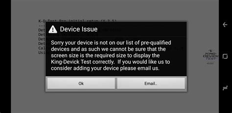 Android Compatibility King Devick Support
