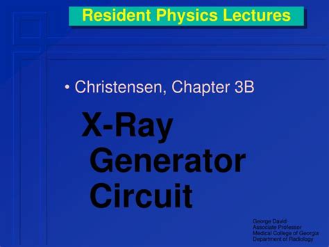 PPT Resident Physics Lectures PowerPoint Presentation Free Download ID 514684