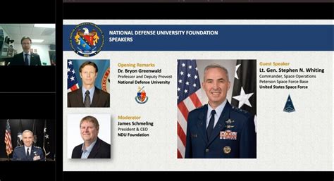Spoc Commander Speaks With Ndu Foundation Underscores Spaces Role In National Security And The