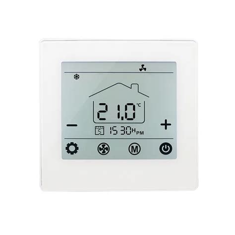 Smart WiFi Room Chinese Factory Fan Coil Thermostat Black And White Thermostat Thermostat And
