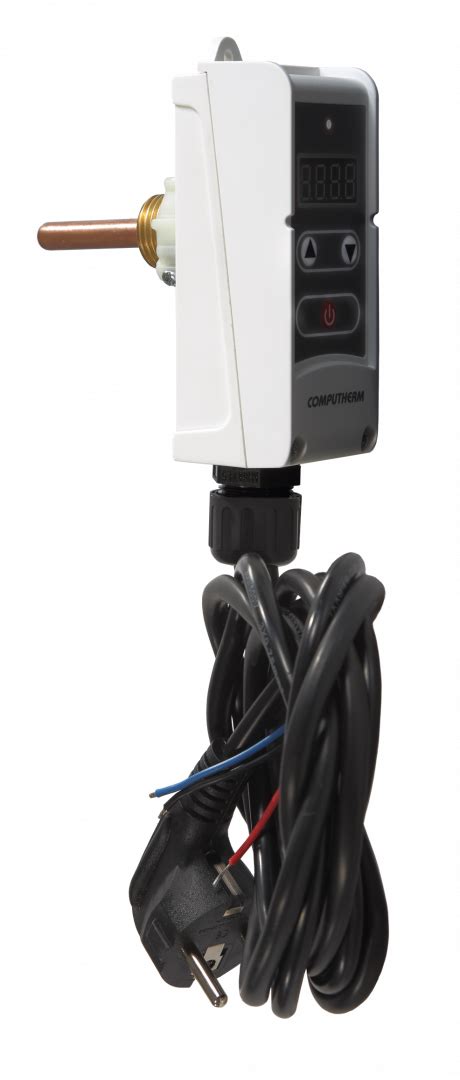 Digitálny príložný termostat s ponorným puzdrom Computherm