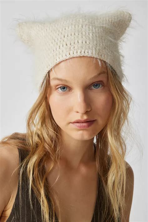 Mylo Fuzzy Ear Beanie Urban Outfitters