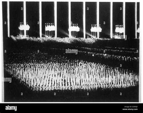 Albert Speers Cathedral Of Light At The Nuremberg Rally Speer Was