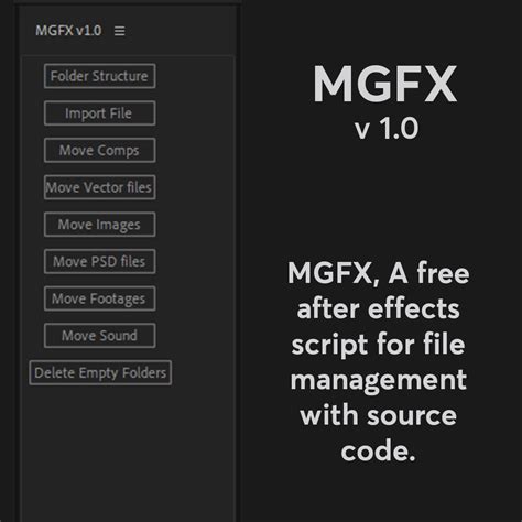 free after effects script with source code for file management r