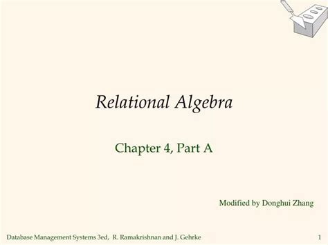 PPT Relational Algebra PowerPoint Presentation Free Download ID