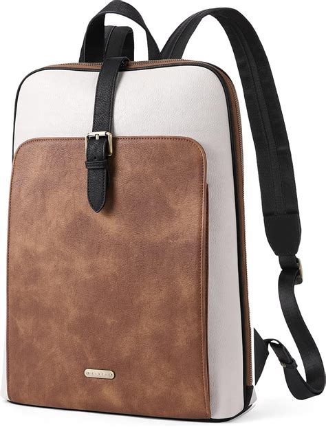 Cluci Leather 15 6 Inch Laptop Backpack Purse For Women Stylish Laptop