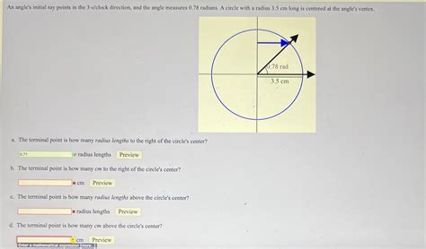 An Angles Initial Ray Points In The 3 Oclock