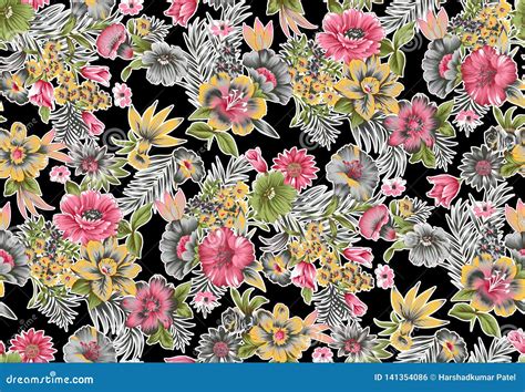 abstract colorful block print pattern stock illustration illustration