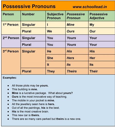 What Are Possessive Pronouns And Possessive Adjectives Design Talk