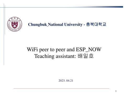 Ppt Developing Wifi Peer To Peer And Esp Now Communication For Esp32