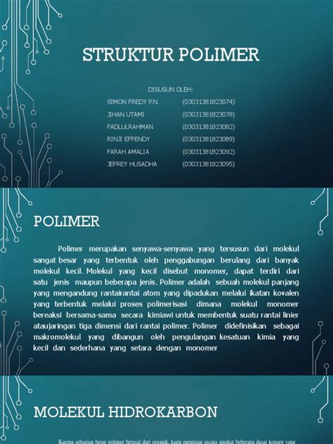 Struktur Polimer Pdf Metode And Bahan Ajar Sains And Matematika