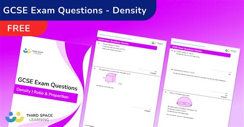 Density Exam Questions Gcse Maths [free]
