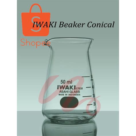 Jual Beaker Conical Phlips 100ml Iwaki 1080bk100 Shopee Indonesia