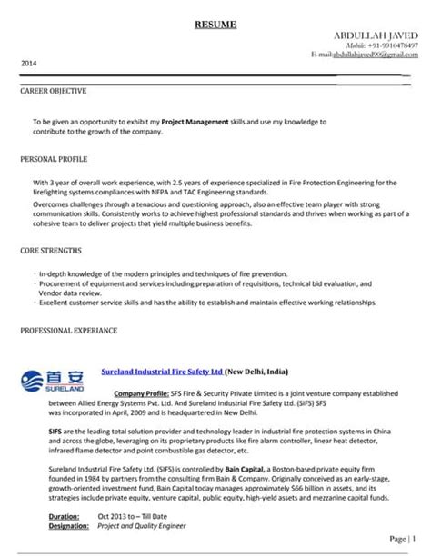 project engineer abdullah javed pdf