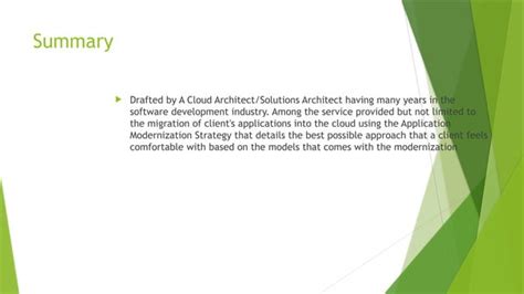 Steps To Take For An Application Modernization Pptx