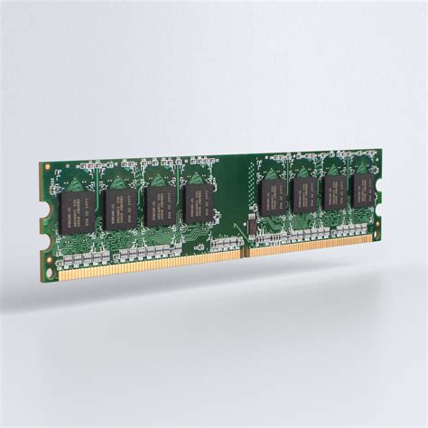 Ddr3 Dimm Slot 3d Model