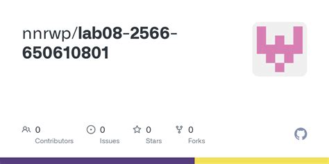 Github Nnrwplab08 2566 650610801