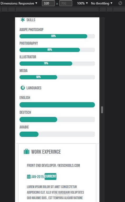 Responsive Cv مستقل