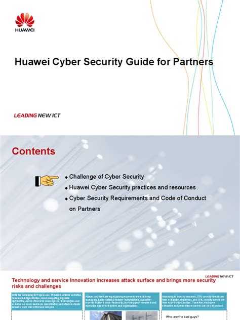 08 Huawei Cyber Security Guide For Partners Pdf Vulnerability Computing Computer Security