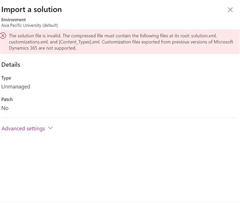 The Solution File Is Invalid The Compressed File Must Contain The