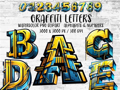 Graffiti Alphabet Graffiti Letters Graffiti Font Urban Font Street Font Dripping Font Hip