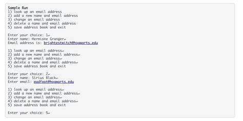 solved python write an address book program that stores