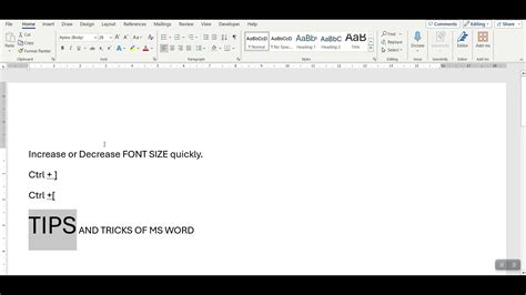 How To Increase Or Decrease Font Size Easily And Quickly With Keyboard
